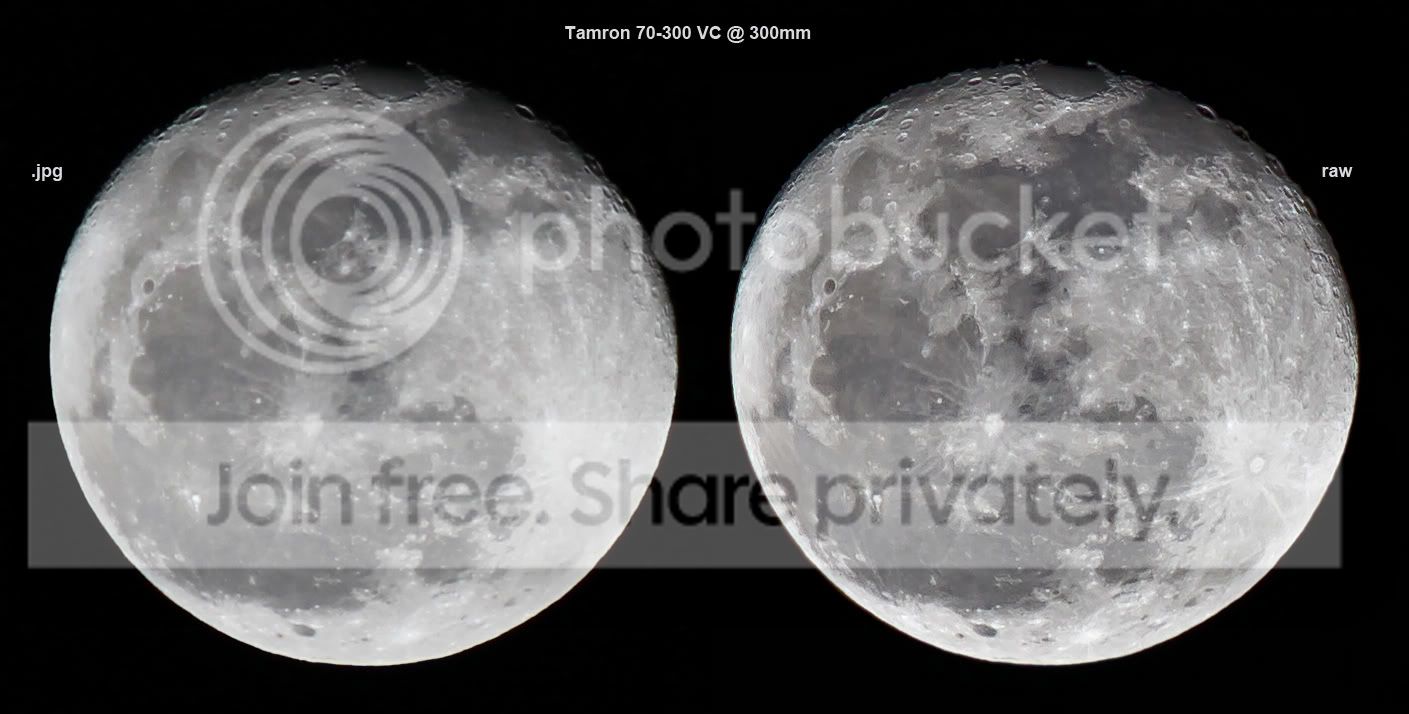 Moon shot with 55-250IS & 70-300VC: Canon Rebel (EOS 100D-4000D) Talk ...