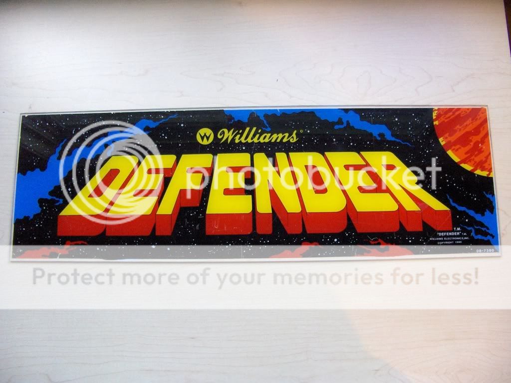 Defender marquee - $10 | Museum of the Game® & International Arcade ...